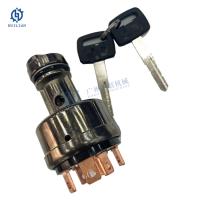 China Ignition Switch With Keys 08086-20000 For Komatsu Excavator  PC130-8 PC220-8 PC200-8 PC240-8 PC360-8 PC450-8 for sale