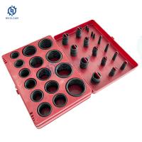 China AS-568 Standard series NBR-90 30 size 382PCS O ring service kit O ring box for excavator seal for sale