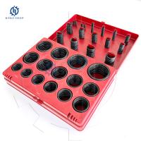 China NBR-90 AS-568 Rubber O-ring Service Kit 382PCS O-ring Box for Excavator Spare Parts for sale