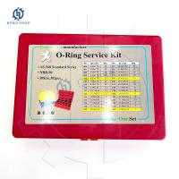 China NBR-90 AS-568 Rubber O-ring Service Kit 382PCS O-ring Box for Excavator Spare Parts for sale