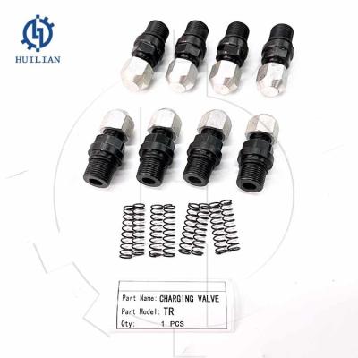 China SOOSAN FURUKAWA NPK TEISAKU TOYO LIEBHERR Hydraulic Breaker Hammer Gas Charging Valve for sale