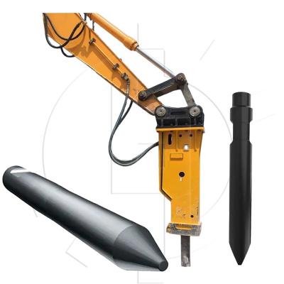 China FINE Rock Breaker Moil Point Chisel Fine6 10 12 20 21 22 23 25 Fine30 35 36 40 45 For Digger Excavators for sale