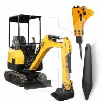 China Krupp Serial HM2300 HM2500 HM2600 HM3000 HM4000 Conical Point Road Hammer Chisel 135MM For Hydraulic Breaker for sale