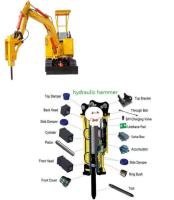 China Hanwoo Breaker Chisel Rhb323 Rhb325 Rhb326 Rhb328 Rhb330 Rhb332 Excavator Blunt Wedge Diamond Point Jack Hammer for sale
