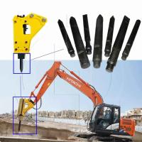 China Blunt Wedge Diamond Point Jack Hammer Moil Rock Hm334 Hm3354 Hm340 Hm350 Hydraulic Breaker Chisel for sale