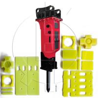 China polyurethane Hydraulic Breaker Parts Damper Upper Cushion Elastic Pad Side Plate Shock Absorber For HB3600 HB4000 HB4200 for sale