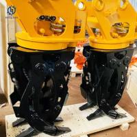 China Hydraulic Rotating Gripper Wooden Log Grab Stone Grapple For EX200-5 EX300-5 EX330-5 EX330LC-5 EX370-5 Excavator for sale