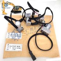 China 702-21-55901 702-21-5740 Solenoid Valve 7022157400 Pilot Valve for KOMATSU PC200-7 PC200-8 PC220 PC220-8 Excavator Parts for sale