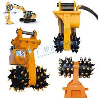 China 19-35 Tons Excavator Attachment Excavator Drum Cutter For 330 330C EX300 ZX300 HD1023 SK200 DX200 R200 R210LC Excavator for sale