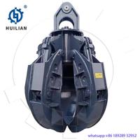 China Hydraulic Orange Peel Grapple Rotary Steel Single Dual Cylinder Mechanical Grapple 10t for sale