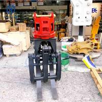 China PC270 PC290 PC300 PC350 PC360 Hydraulic Rock Excavator Attachment Hydraulic Rotary Steel Grapple for sale