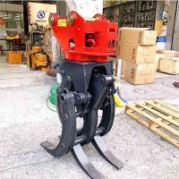 China PC270 PC290 PC300 PC350 PC360 Hydraulic Rock Excavator Attachment Hydraulic Rotary Steel Grapple for sale