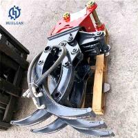 China PC270 PC290 PC300 PC350 PC360 Hydraulic Rock Excavator Attachment Hydraulic Rotary Steel Grapple for sale