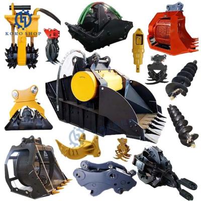 China Machine 10t 20t 30t 40t 50t Komatsu PC210 PC290 PC300 PC400 PC450 PC500 Excavator Attachments Hydraulic Crusher Bucket for sale