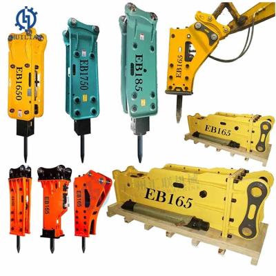 China Side Top Mounted Hydraulic Rock Hammer EB165 EB175 EB185 for 40tons 50tons Excavator for sale