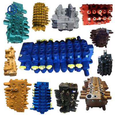 China Excavator Hydraulic Valves SK60C SK60-5 SK70 SK100 SK120 SK120-5 Main Control Valve Kobelco Distribution Valve for sale