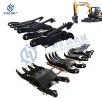 China SK100 PC70 PC75 PC75MR PC78 PC100 Hydraulic Thumb PC100-6 EC75D EC80D Excavator Thumb for 7-11 Tons Excavators for sale