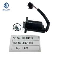 China Genuine LL001140 Excavator Hydraulic Pump Solenoid Valve Rotary Solenoid for SH200 SH210 for sale