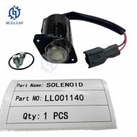 China Genuine LL001140 Excavator Hydraulic Pump Solenoid Valve Rotary Solenoid for SH200 SH210 for sale