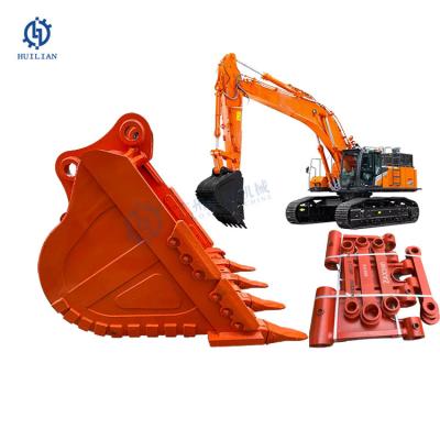 China ZX470LC-5G EX300 Construction Machinery Excavator Attachment Reinforced Heavy Duty Rock Bucket for sale