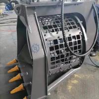 China Hitachi 210 ZX210H ZX210-3 ZX210-5 ZX200-3 Topsoil Rotating Screening Bucket For Zaxis Excavator Screen Riddle Shaker for sale