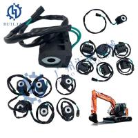 China 24V VDL24 DDL24 Solenoid Valve Coil for DOOSAN DX300LC S300LC-V S170LC-V 255LC-V Excavator Parts for sale