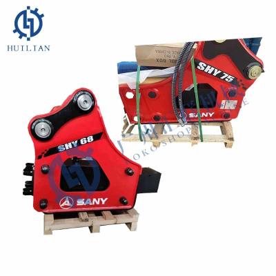 China Side Type SHY68 SYH75 Original SANY Hydraulic Breaker for Soosan SB40 SB43 Rock Breaker 4-9 Tons Excavator Attachment for sale