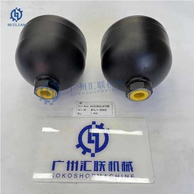 China 81L1-0003 31AC-10300 Hydraulic Spare part nitrogen piston accumulator for R130W R140W R170W R180W R200W R210W for sale