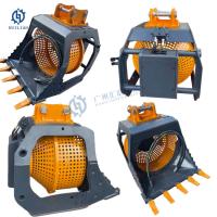 China 6-30Ton Rotatory Screening Thickened Steel Bucket For 6-8t Stone Excavator Crushing Gravel Sieve Sand Separation Bucket for sale
