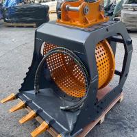 China 6-30Ton Rotatory Screening Thickened Steel Bucket For 6-8t Stone Excavator Crushing Gravel Sieve Sand Separation Bucket for sale