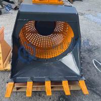 China 3-6 Ton 20-25Ton 30-40Ton Excavator Attachment Hydraulic Rotating Screening Bucket for Cleaning And Sizing for sale