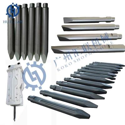 China Indeco BH27 Breaker Tools Hydraulic Breaker Hammer Chisel HB5 HB8 HB12 HB18 HB19 Rock Chisel for Hammer Parts for sale