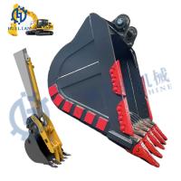 China Heavy Duty High Strength Bucket Rock Digging Bucket For CX360B CX210B CX75SR CX36B CX75 CX80C CX700B Excavator Attachmen for sale
