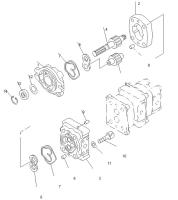 China Excavator Spare Parts 708-3S-00461 705-41-08090 Excavator Main Pump For Komatsu PC50MR-2 for sale