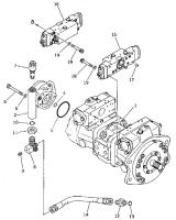 China Hydraulic Pump 708-21-01011 708-21-01010 708-21-10601 708-1W-00042 Excavator Main Pump For PC60-5 PC60-7-B PC60-7 for sale