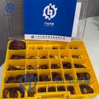 China 590PCS Standard O-ring box JCB O Ring Set for Excavator GATANT NBR Nitrile O Ring Seal Box Excavator Repair Oring Kit for sale