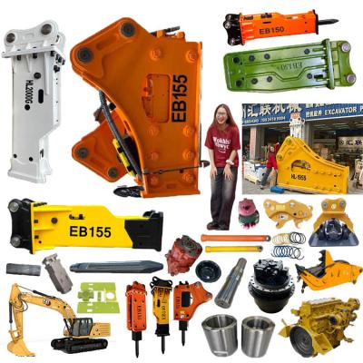 China E225 E240 GH8 GH9 GH10 GH12 GH15 GH18 Excavator Spare Part Box Open Top Side Chisel Bushing Piston Hydraulic Hammer Rock Breaker for sale