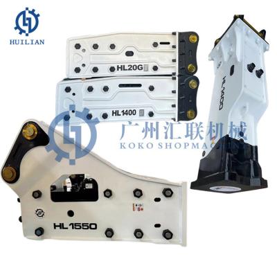 China HL1000 HL1400 HL1550 Hydraulic Rock Breaker Box Side Breaker for Excavator Demolition Hammer 11-16T 20Ton 28-35T Customizable for sale