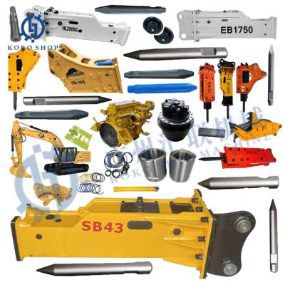 China Excavator Spare Parts Hydraulic Breaker for HB80 HB130 HB200 HB300 HB440 HB600 HB800 HB1100 HB1400 HB1700 HB2400 HB3200 HB3800 for sale