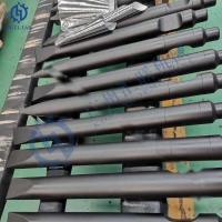 China HB5 HB8 HB12 HB18 HB19 Excavator ROCK Broken Hammer Chisel Hydraulic Breaker Chisels Tool Drill Rod for sale