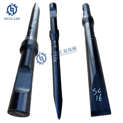 China MONTABERT SC16 SC22 SC28 SC36 SC42 SC50 SC12 Rock Hammer Tool Moil Hydraulic Breaker Universal Flat Type Chisel Wedge Point Chisel for sale