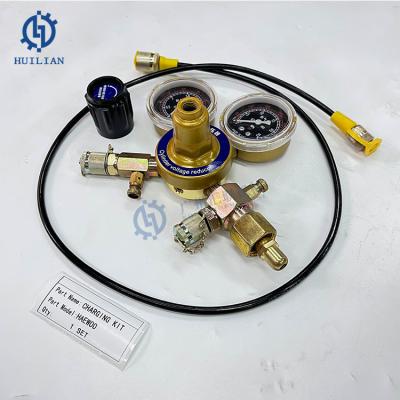 China HANWOO High Pressure Hydraulic Hammer Nitrogen Charging Kit Accumulator Gas Valve for Rock Breaker Excavator for sale
