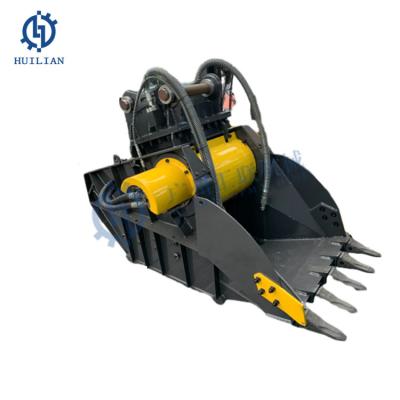China Crushing Bucket Excavator 5T 10T 15T 20T Screening Bucket Excavator Attachment Rock Crusher Digger High Frequency for sale