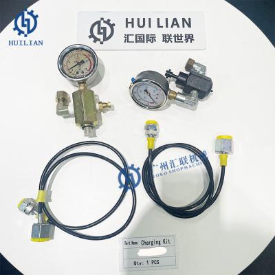 China OKADA Nitrogen Gas OUB304 OUB305 OUB305A TOP250 TOP205 TOP210 Charging Kit With Cross Head Plat Head for Hydraulic Breaker Hammer for sale