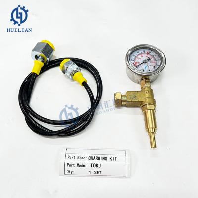 China TOKU TNB7B TNB8A TNB13A TNB13B Hydraulic Hammer Charger Kit for Machinery Hydraulic Breaker Nitrogen Gas Charging Kit for sale