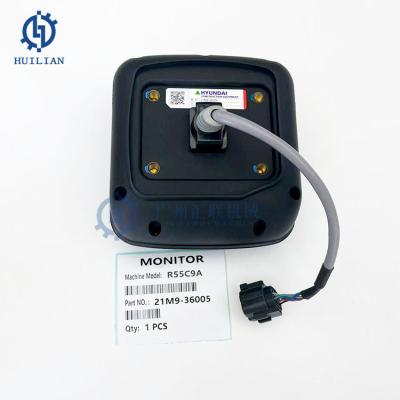 China Hyundai R55C9A Excavator Spare Parts Display Screen 21M9-36005 for Machinery Excavator LCD Liquid Monitor Cluster Gauge for sale