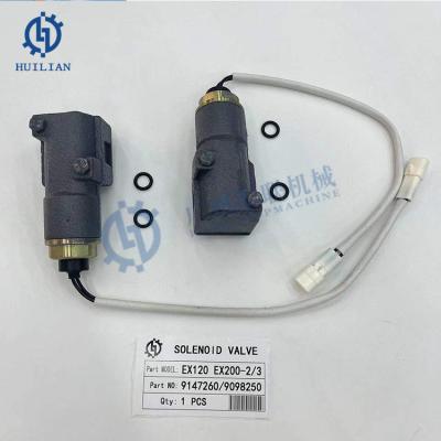 China Hitachi 9147260 9098250 Pilot Valve EX110 EX120 EX120M EX120-3 EX130 Excavator Parts Hydraulic Solenoid Valve Coil Hydraulic Pump for sale