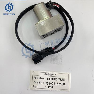 China Komatsu 702-21-57500 7022157500 702-21-57600  7022157600 Pilot Valve PC300 PC300LC PC350 PC360 PC360LC PC360-7 Excavator Parts Hydraulic Solenoid Valve Coil for sale