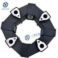 China Flexible Pump Rubber Coupling Excavator Hydraulic Pump Coupling 140AS 140AS 25AS 30A 30AS 90A Coupling Round Type Coupling for sale