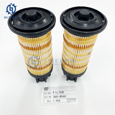 China CATE 360-8960 Excavator Spare Part Fuel Filter Replace for 3608960 Construction Machinery Excavator Engine Accessories Fuel Filter for sale